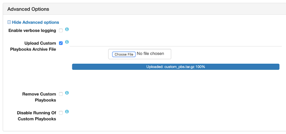 Using Custom Playbooks