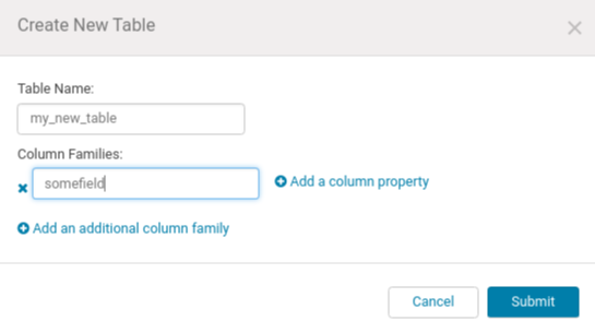 Creating A Hpe Ezmeral Data Fabric Database Binary Table