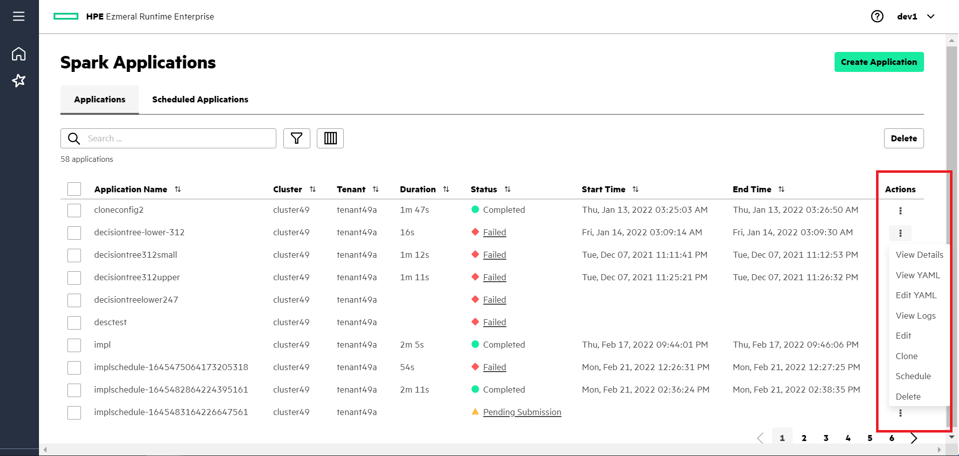 Managing Spark Applications Managing Spark Applications
